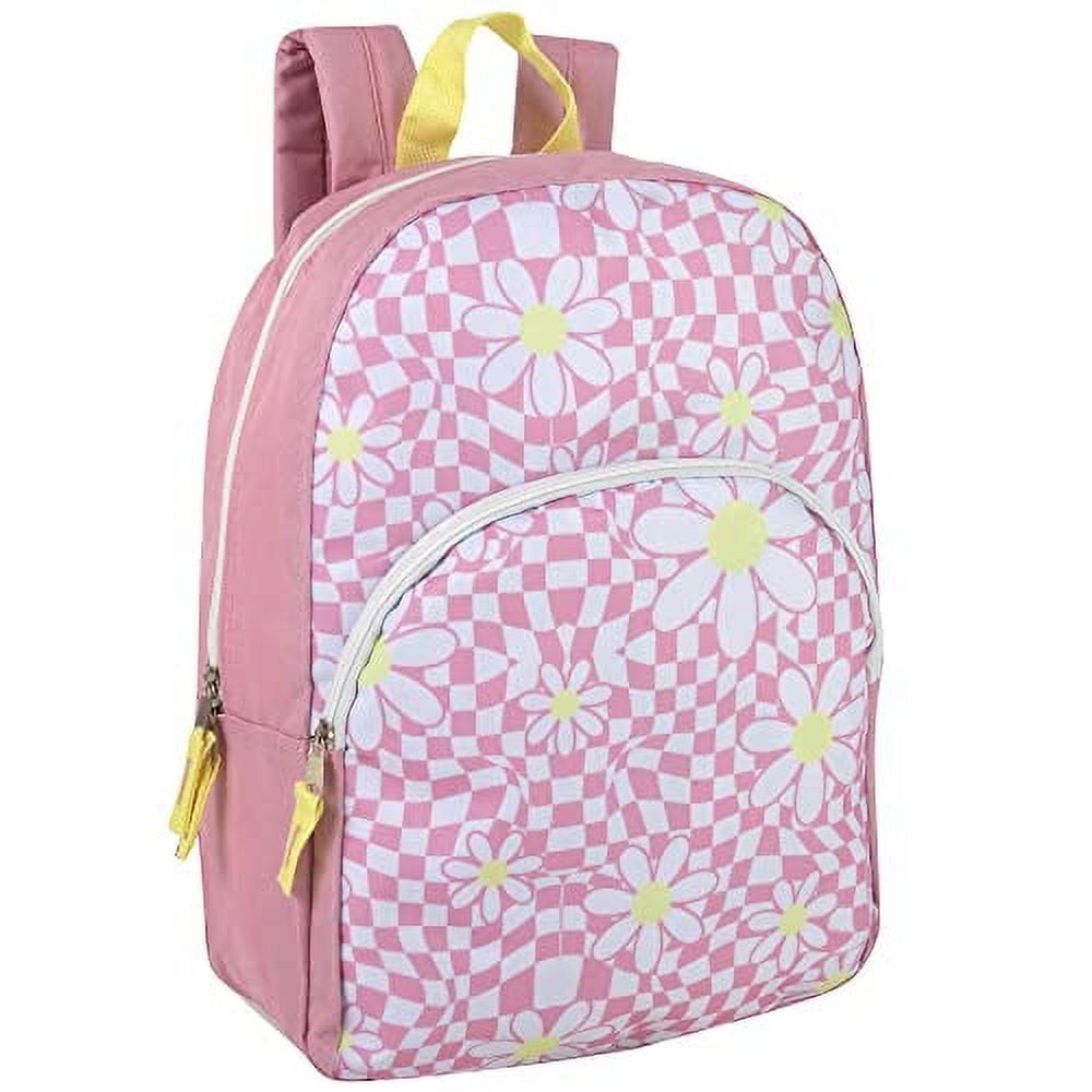 Girls 15"L Playful Printed Backpack with Padded Shoulder Straps and ...