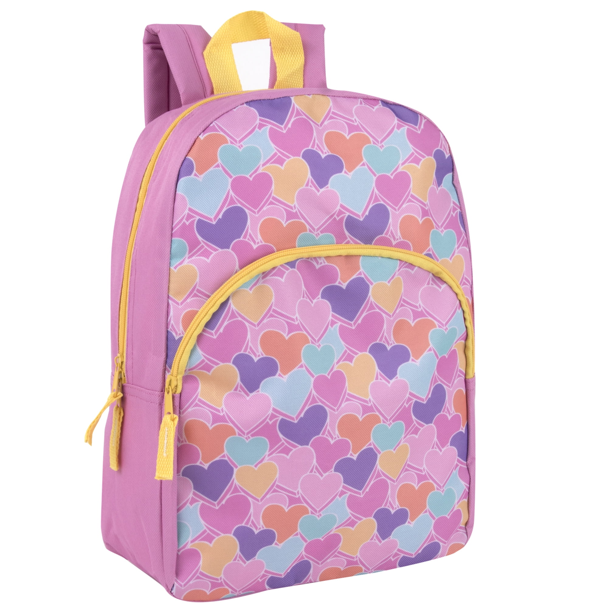 "Trail Maker Girls 15""L Backpack, Padded Straps, Front Zip Pocket ...