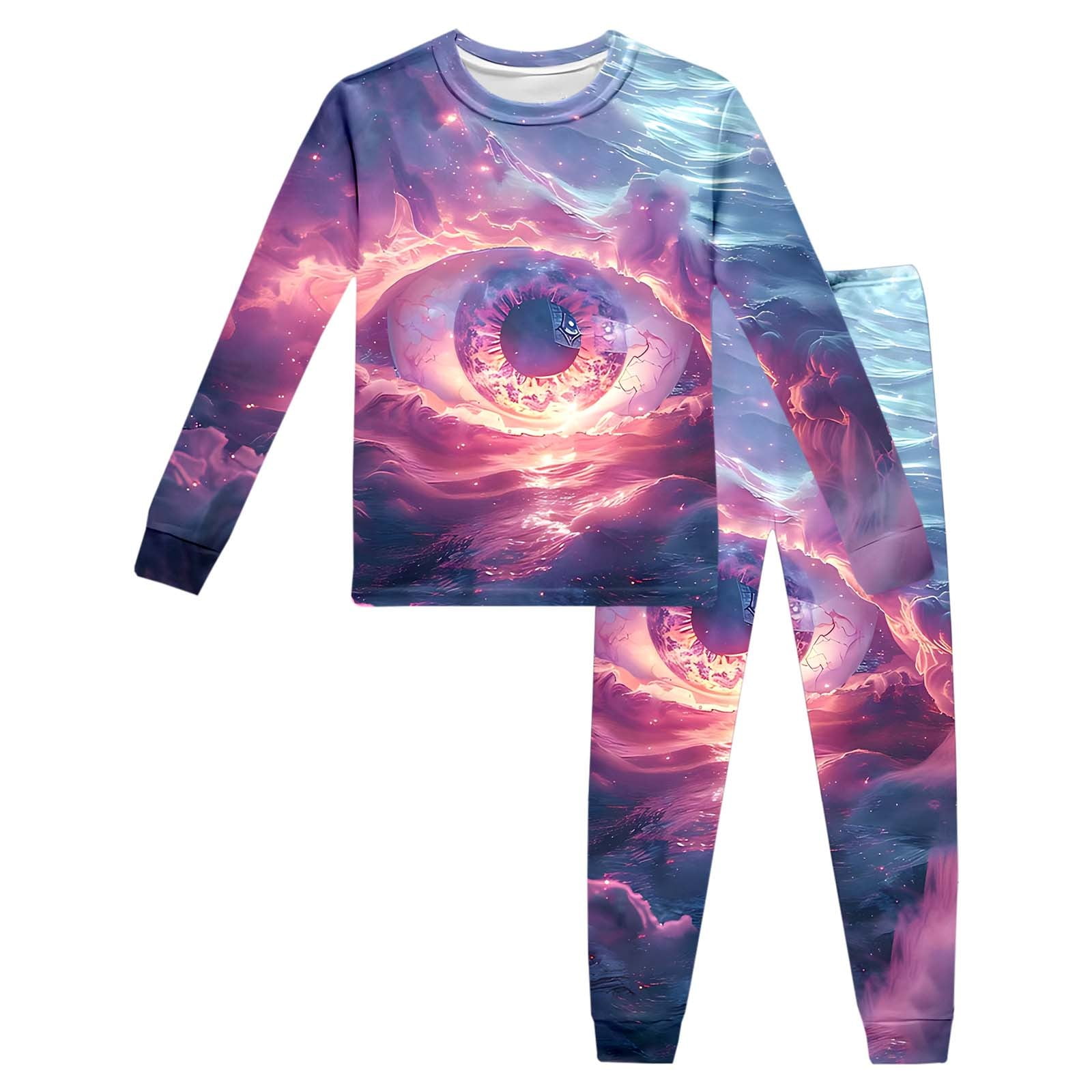 Girls 2 Piece Outfit Kid Toddler Children's Long Sleeved Space Star ...