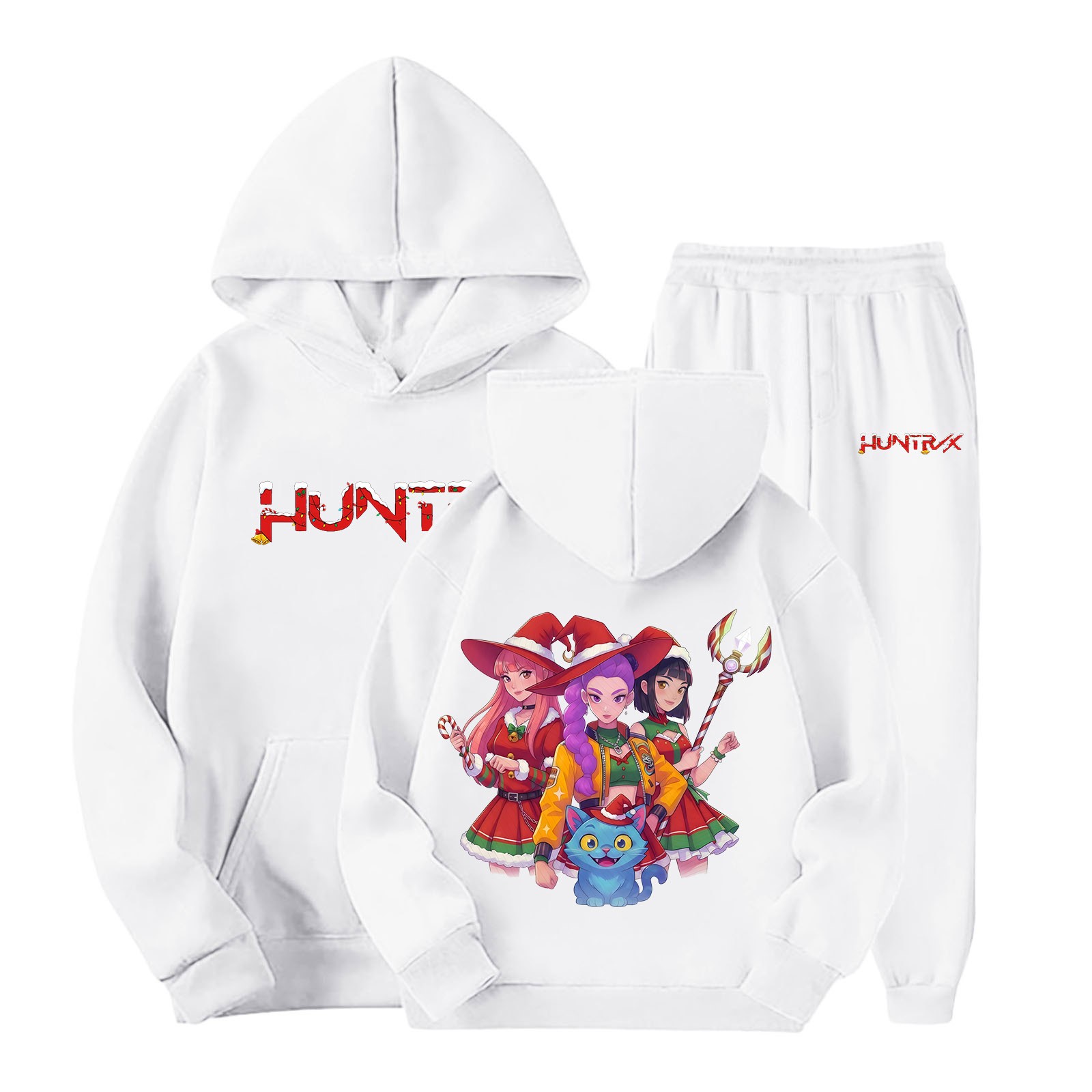 Girls 2 Piece Outfit Long Sleeve Graphic Print Top and Jogger Pants ...