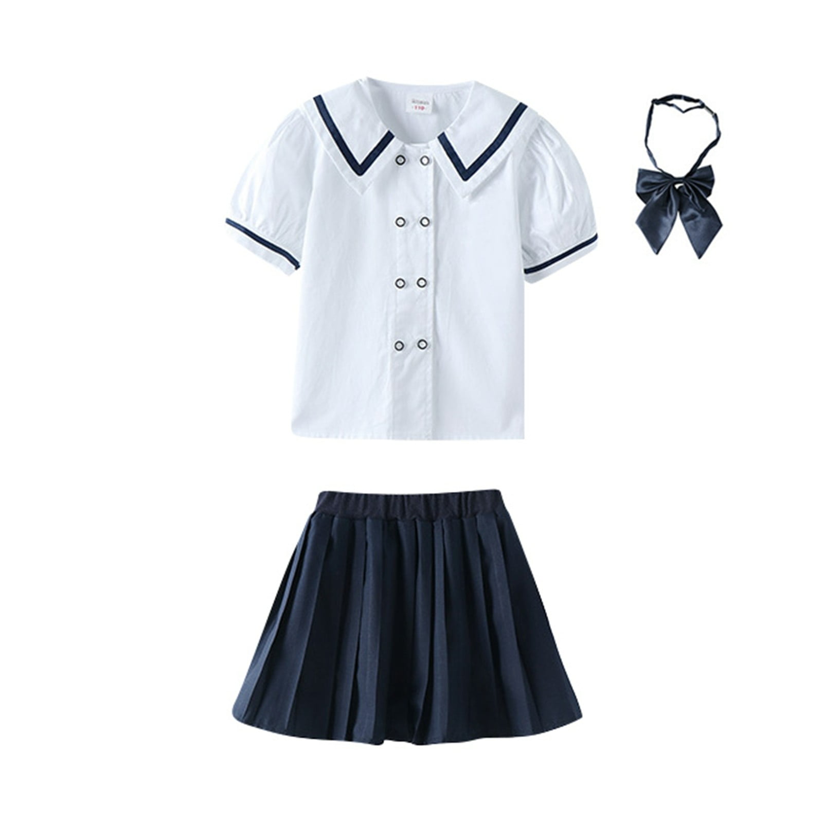Girls 2 Piece Outfit Toddler School Season Clothing British Class Dress ...