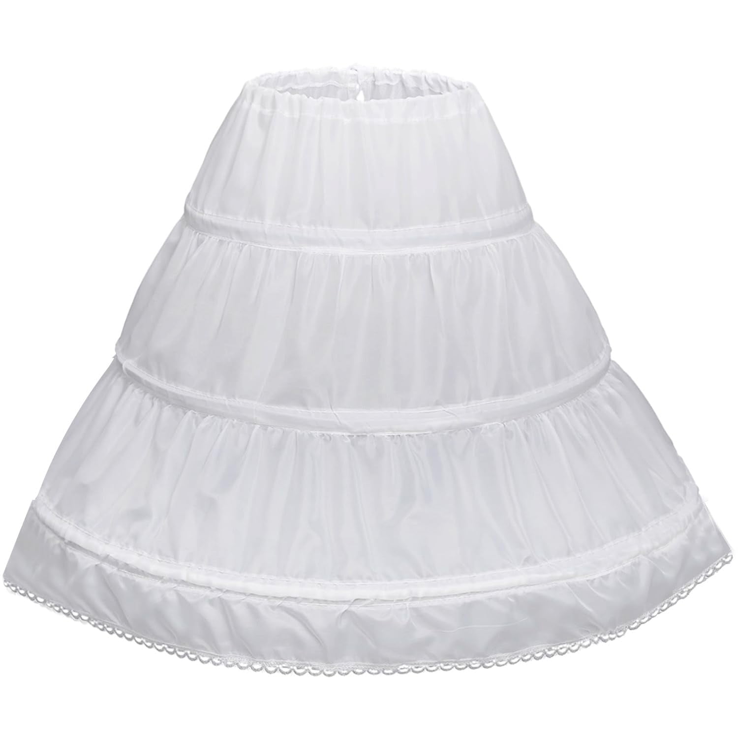 Girls 3 Hoops Crinoline Petticoat Full Slip Flower Girls Crinoline ...