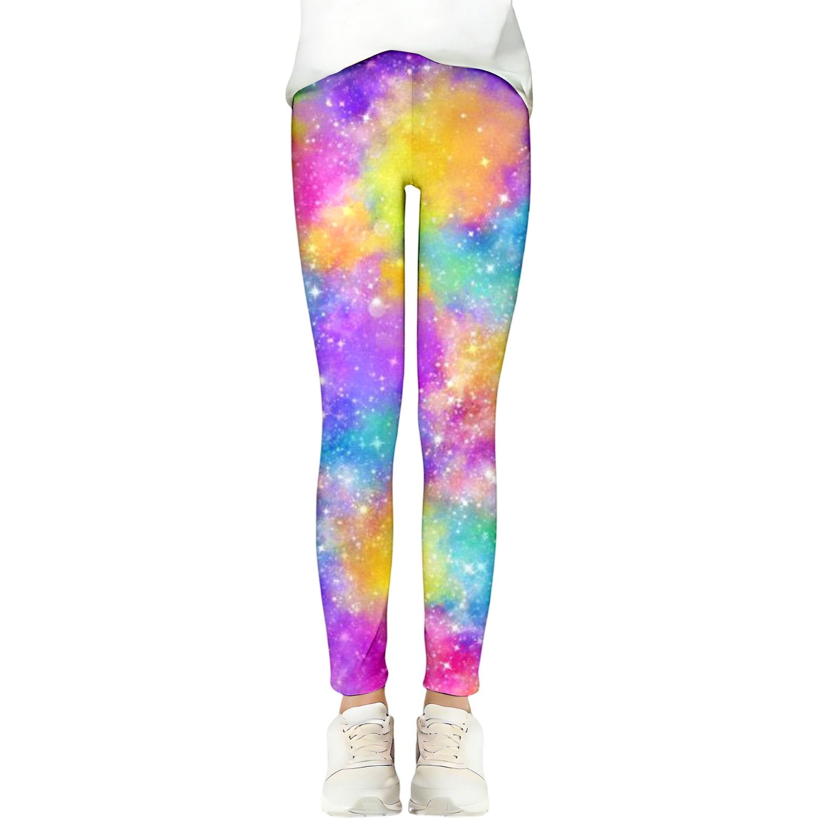 Girls 3D Starlit Sky Prints Leggings Yoga Pants Tights Trousers for ...