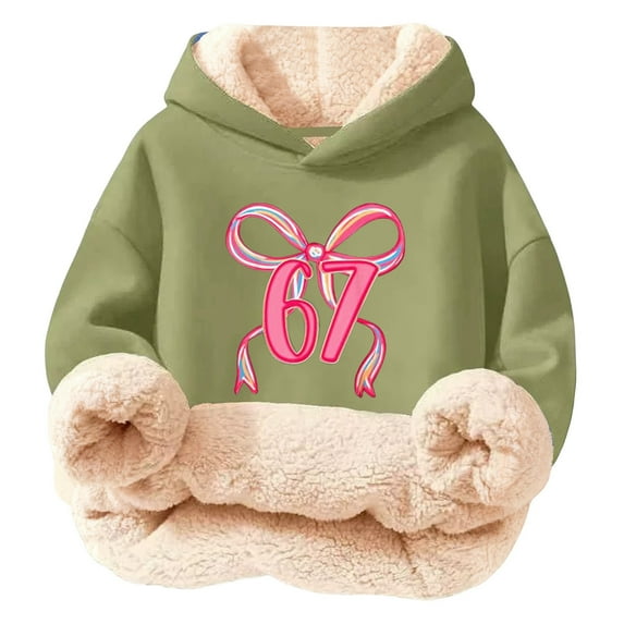 Girls 6 7 Oversized Crewneck Sweatshirts Kids Fashion Fleece Drop ...