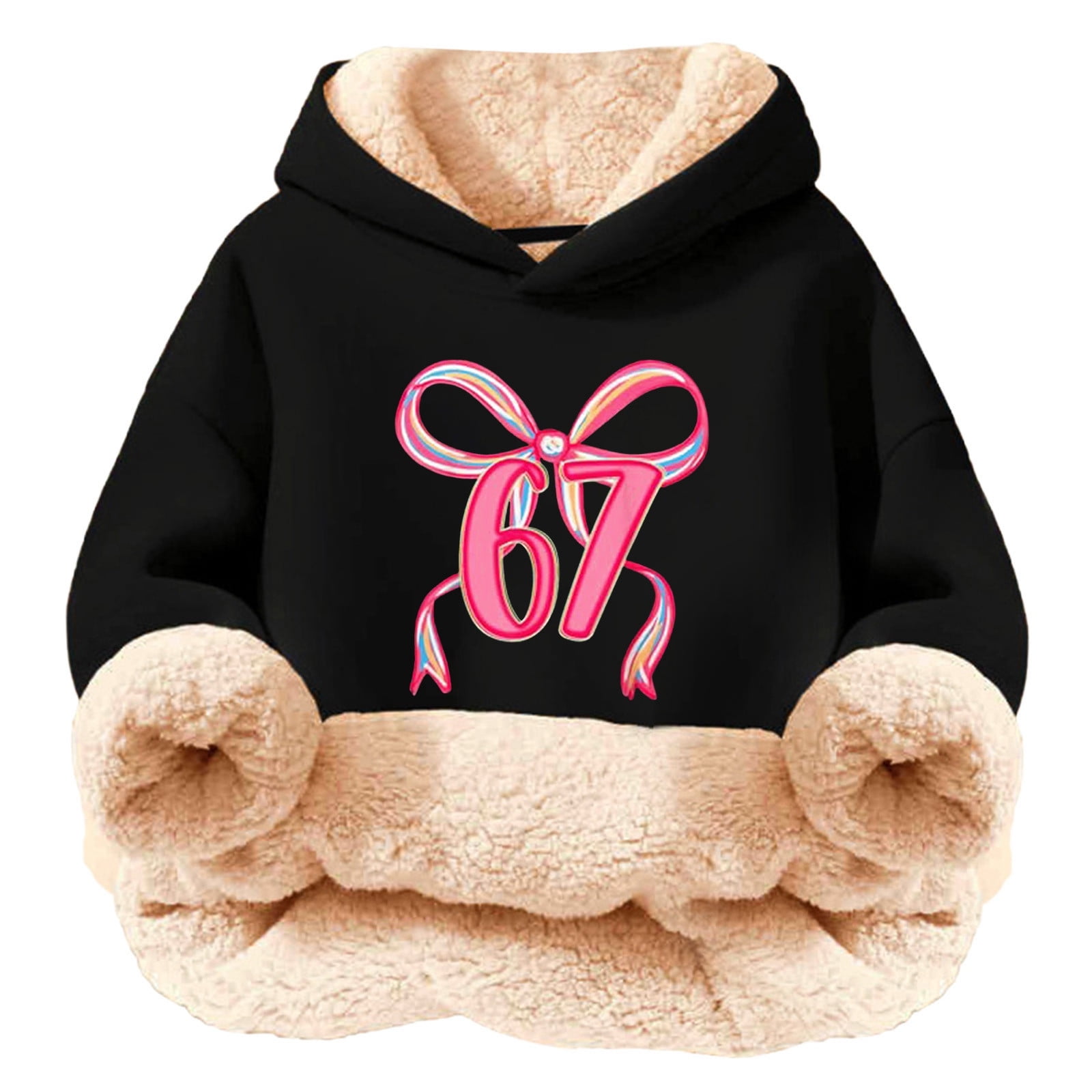Girls 6 7 Oversized Crewneck Sweatshirts Kids Fashion Fleece Drop ...