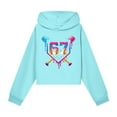 Girls 67 Hoodies Sweatshirt Crew Neck Rap Drop Shoulder Long Sleeve ...