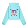 Girls 67 Hoodies Sweatshirt Crew Neck Rap Drop Shoulder Long Sleeve ...