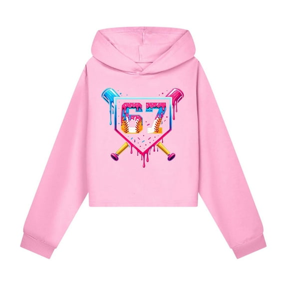 Girls 67 Hoodies Sweatshirt Crew Neck Rap Drop Shoulder Long Sleeve Hip ...