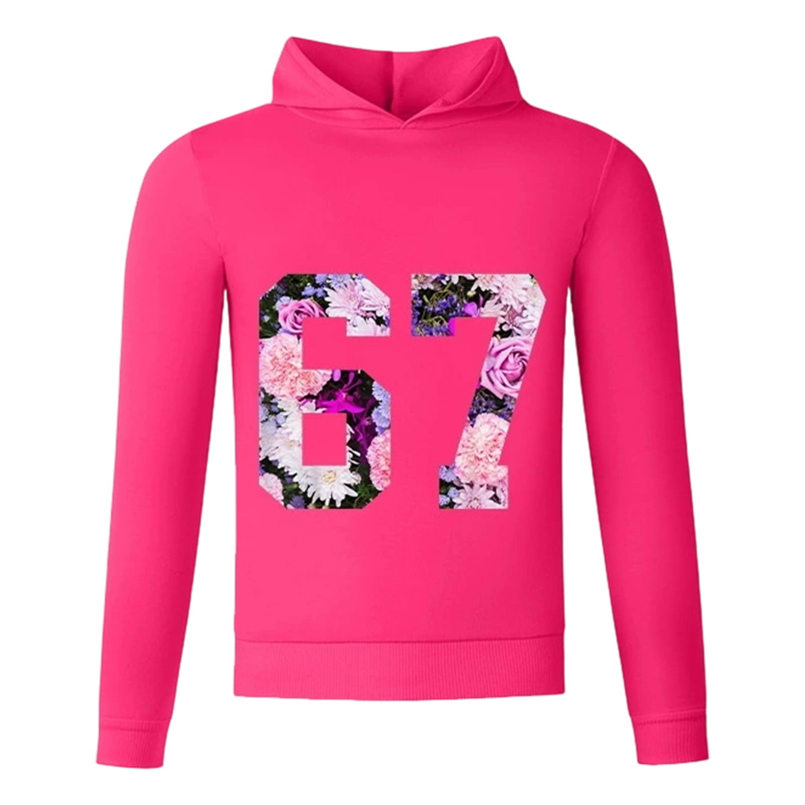 Girls 67 Meme Hoodie Preppy Ultra Comfort 6 7 Meme Pullover Saint ...