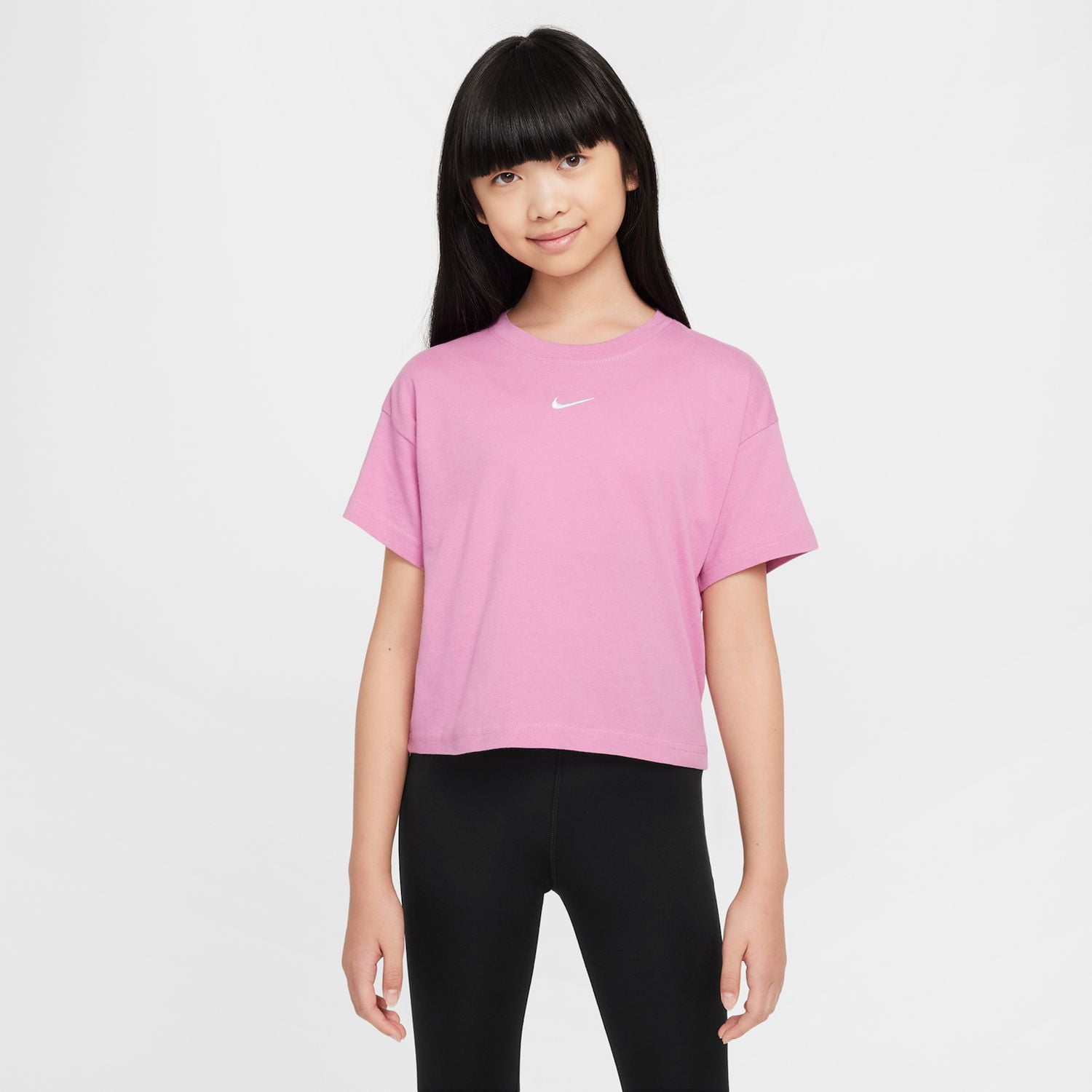 Girls 7-16 Nike Boxy Graphic Tee Color: Pink Size: MEDIUM - Walmart.com