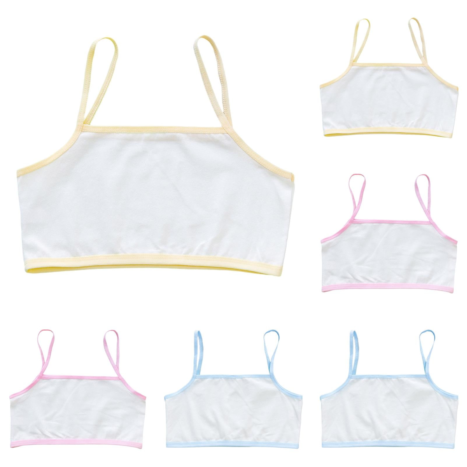 Girls' 8-12 Years Multi Pack Cotton Built -Up Stretch Sports Bra ...