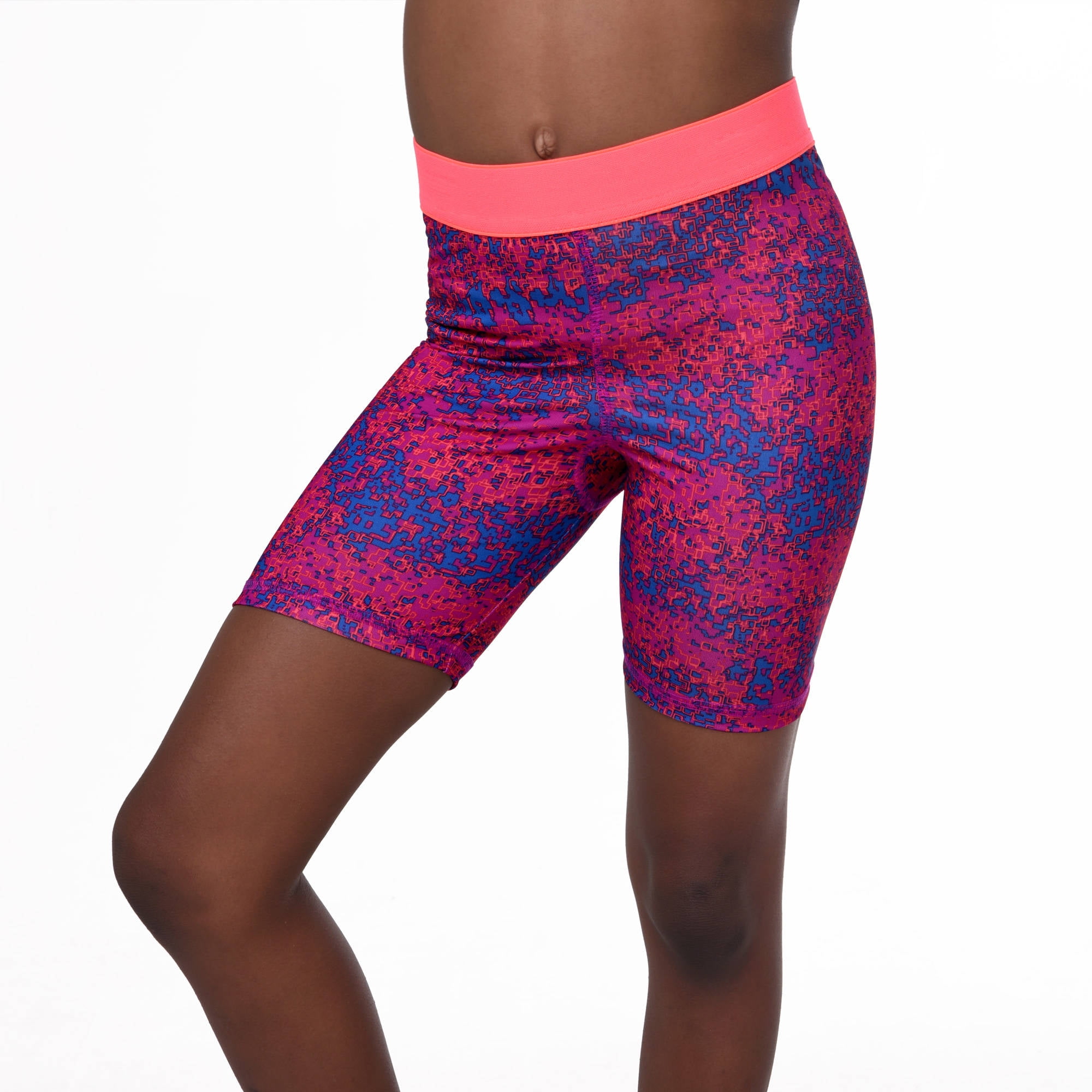 Girls Active Printed Compression Bike Short - Walmart.com