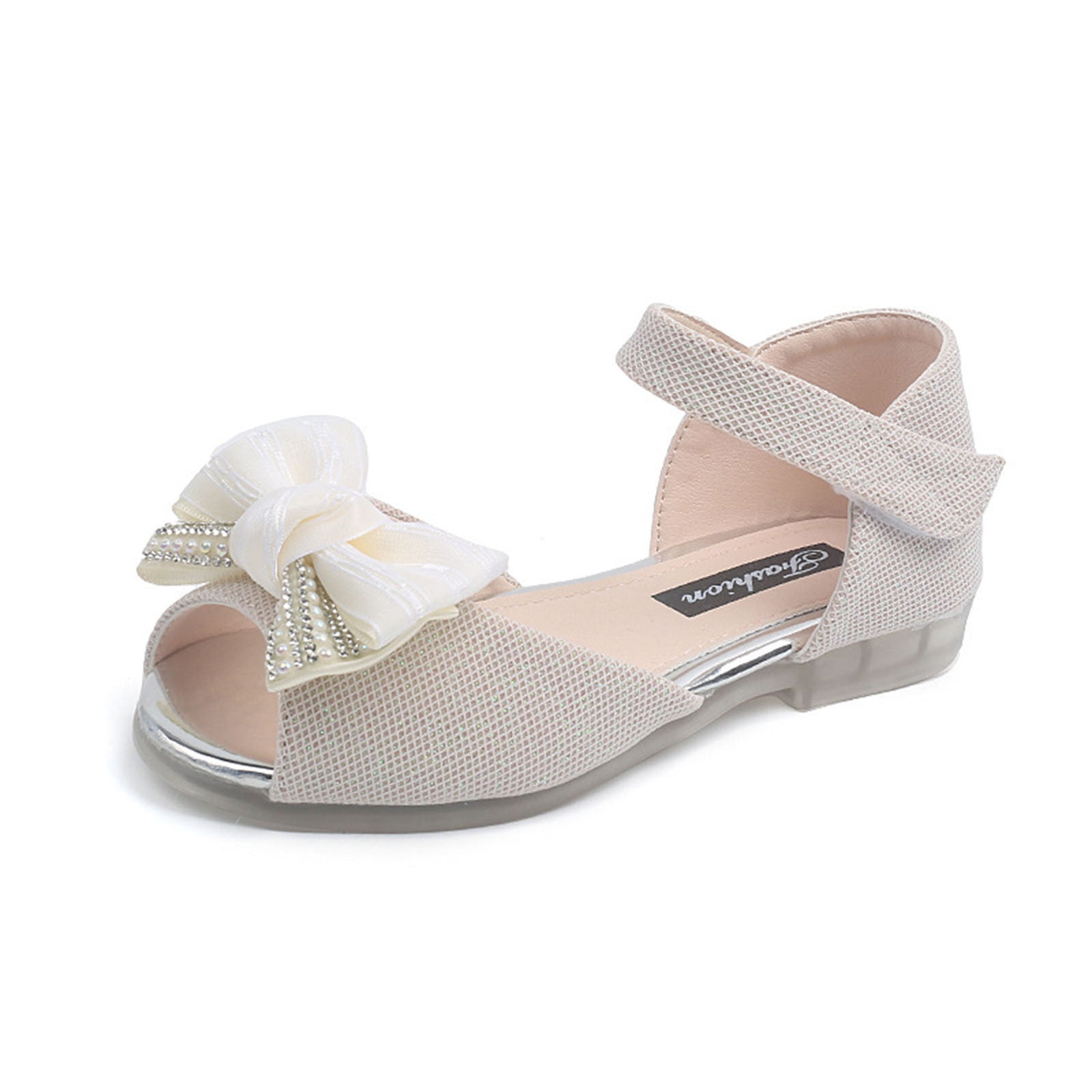 Girls Adorable Sandals Outdoor Play Features Adjustable Strap Flat Sole ...