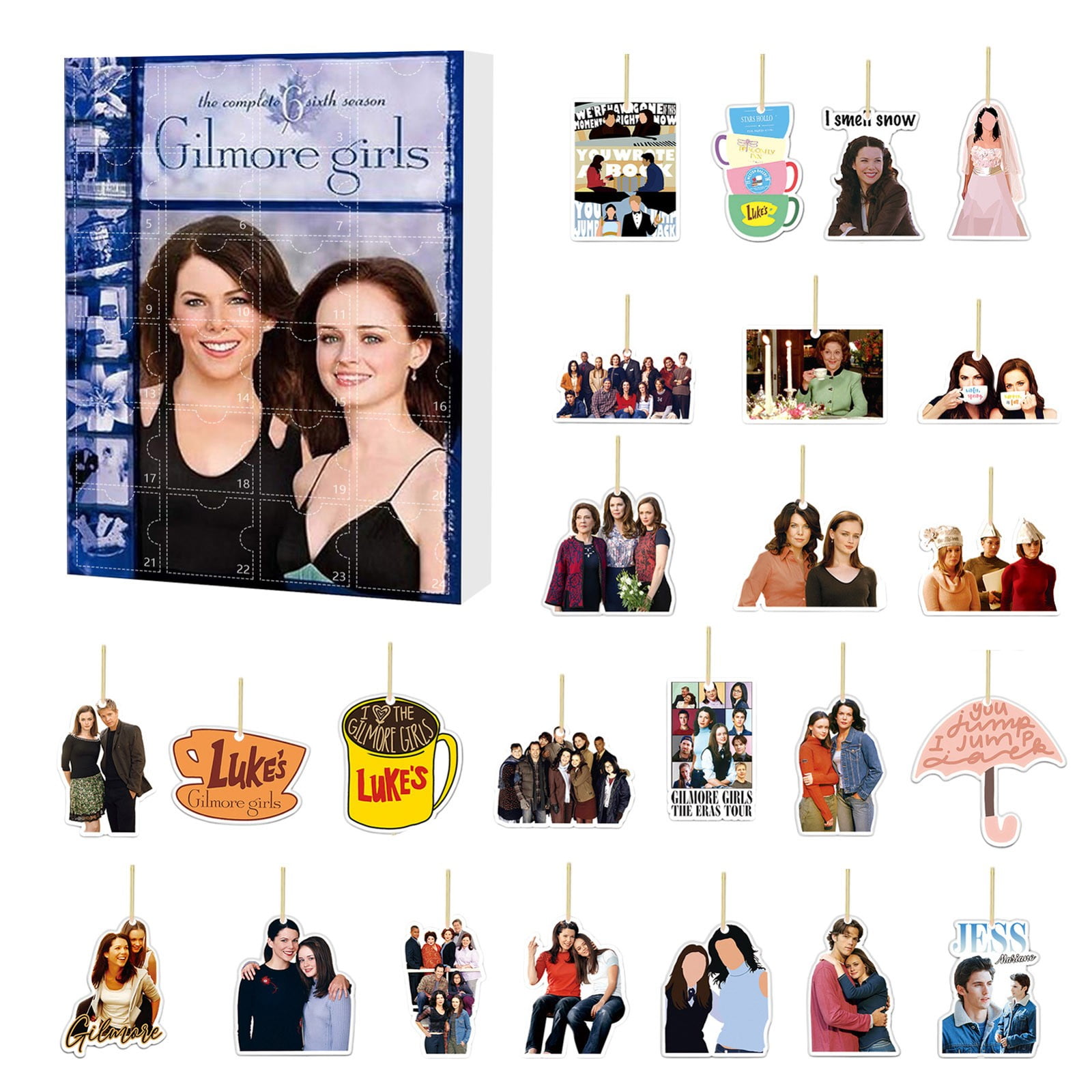 Girls Advent Calendar Christmas Tree Acrylic Ornament 2024 Calendar ...