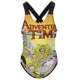 Girls Adventure Cartoon Time One Piece Swimsuits Bathing Suits Cross ...