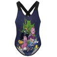 Girls Adventure Cartoon Time One Piece Swimsuits Bathing Suits Cross ...