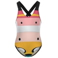 Girls Adventure Cartoon Time One Piece Swimsuits Bathing Suits Cross ...