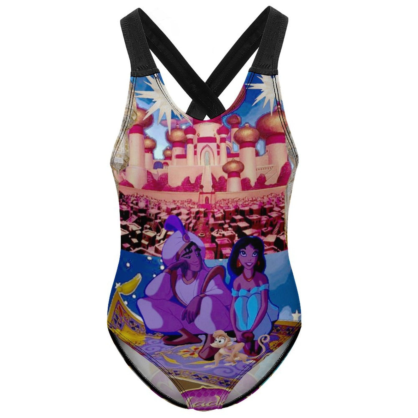 Girls Alad-di Gen-ie Swimsuit One Piece Bathing Suit for Girls Swimwear ...