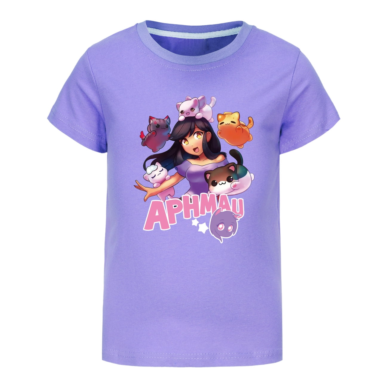 Girls Anime T-Shirt Costume Kids Cartoon Aphmaus Tee Shirt Daily ...