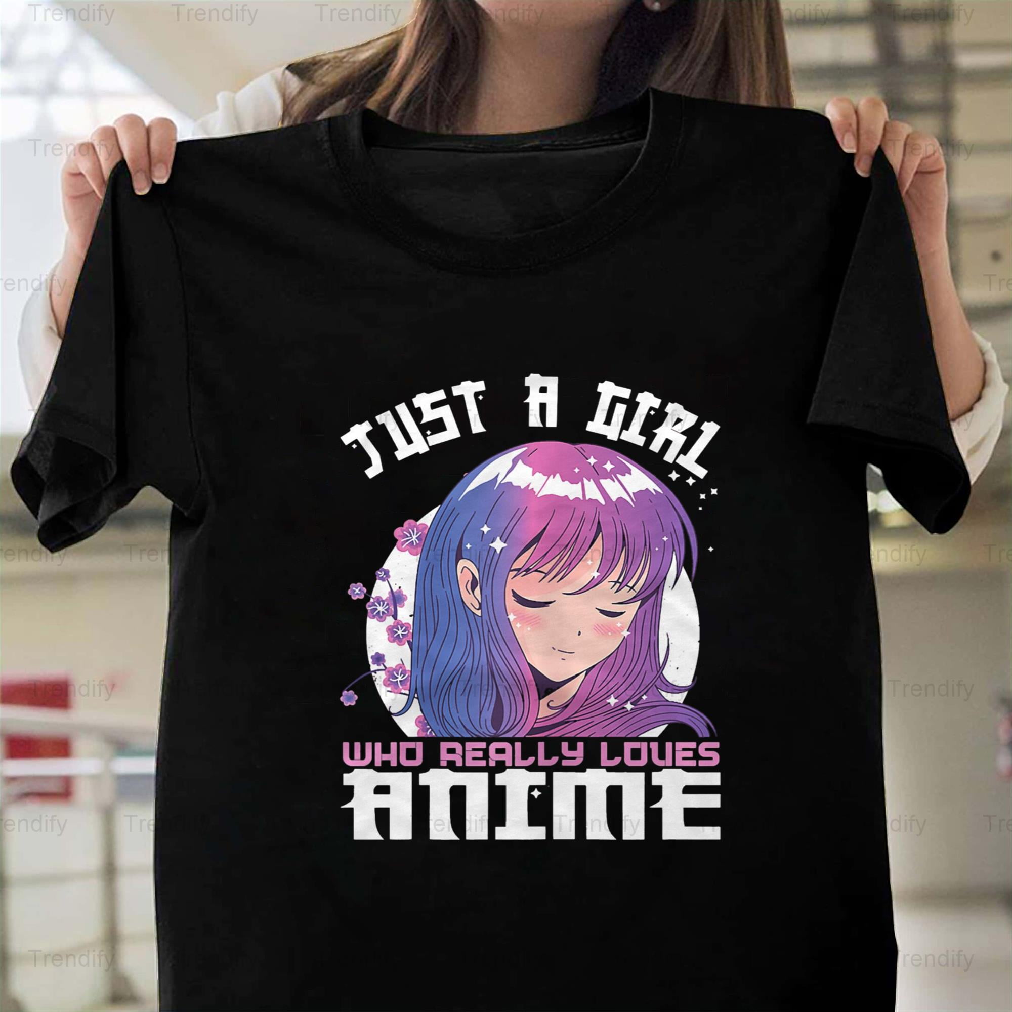 Girls Anime Tee Funny Japanese Cartoon Parody Sarcastic Humor H31223 T ...