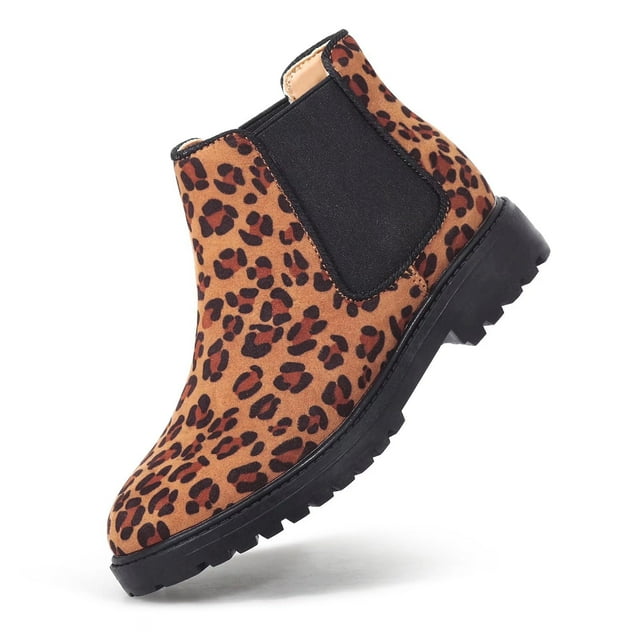 Girls Ankle Boots Kids Glitter Boots Teen Girls Chelsea Boots Elastic ...