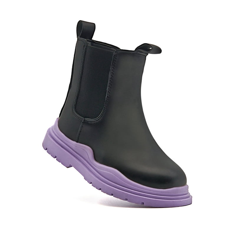 Girls Ankle Boots for Kids Side Zipper Dress Booties Comfortable Low ...