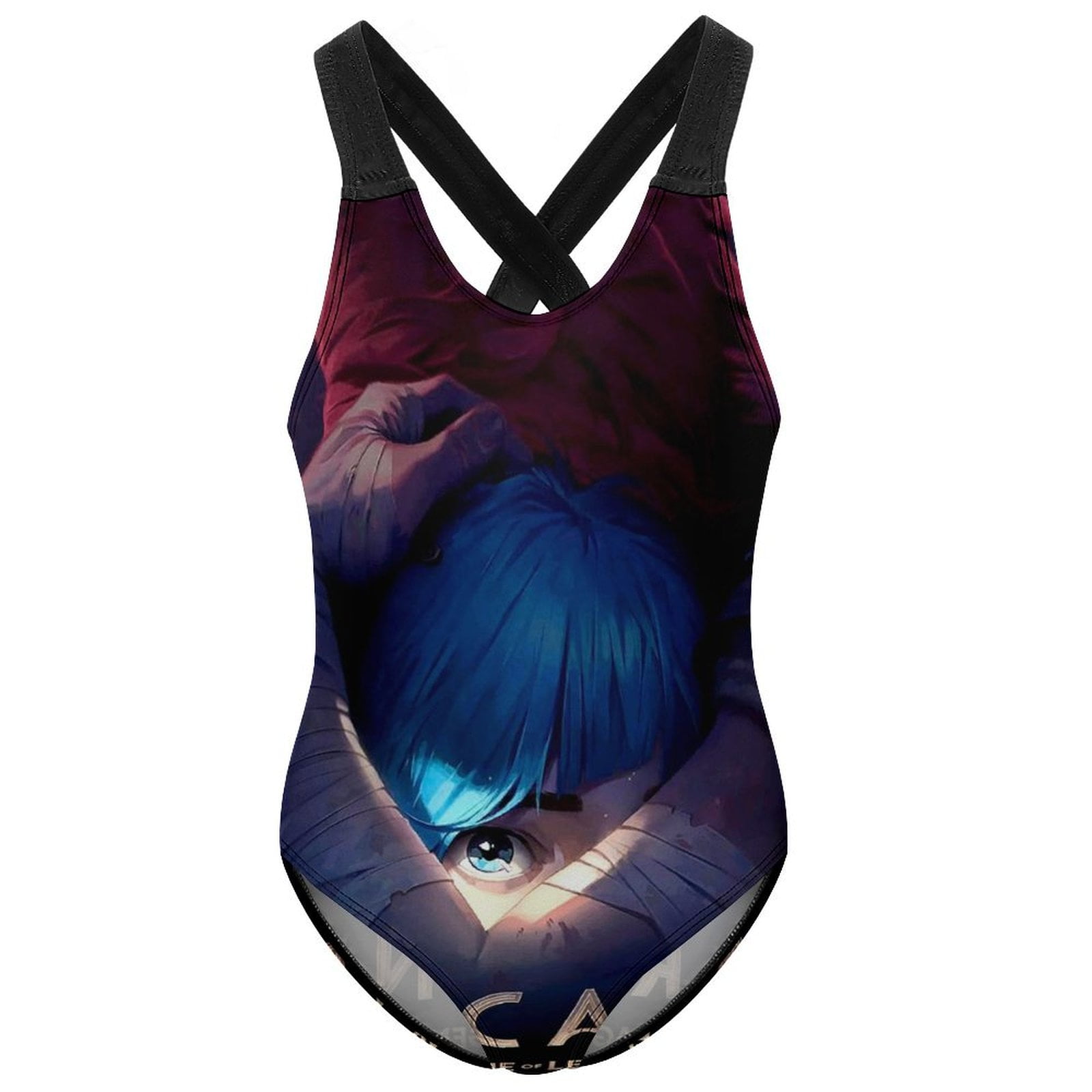 Girls Arc-Ane One Piece Swimsuits Bathing Suits Cross Back Swimwear ...