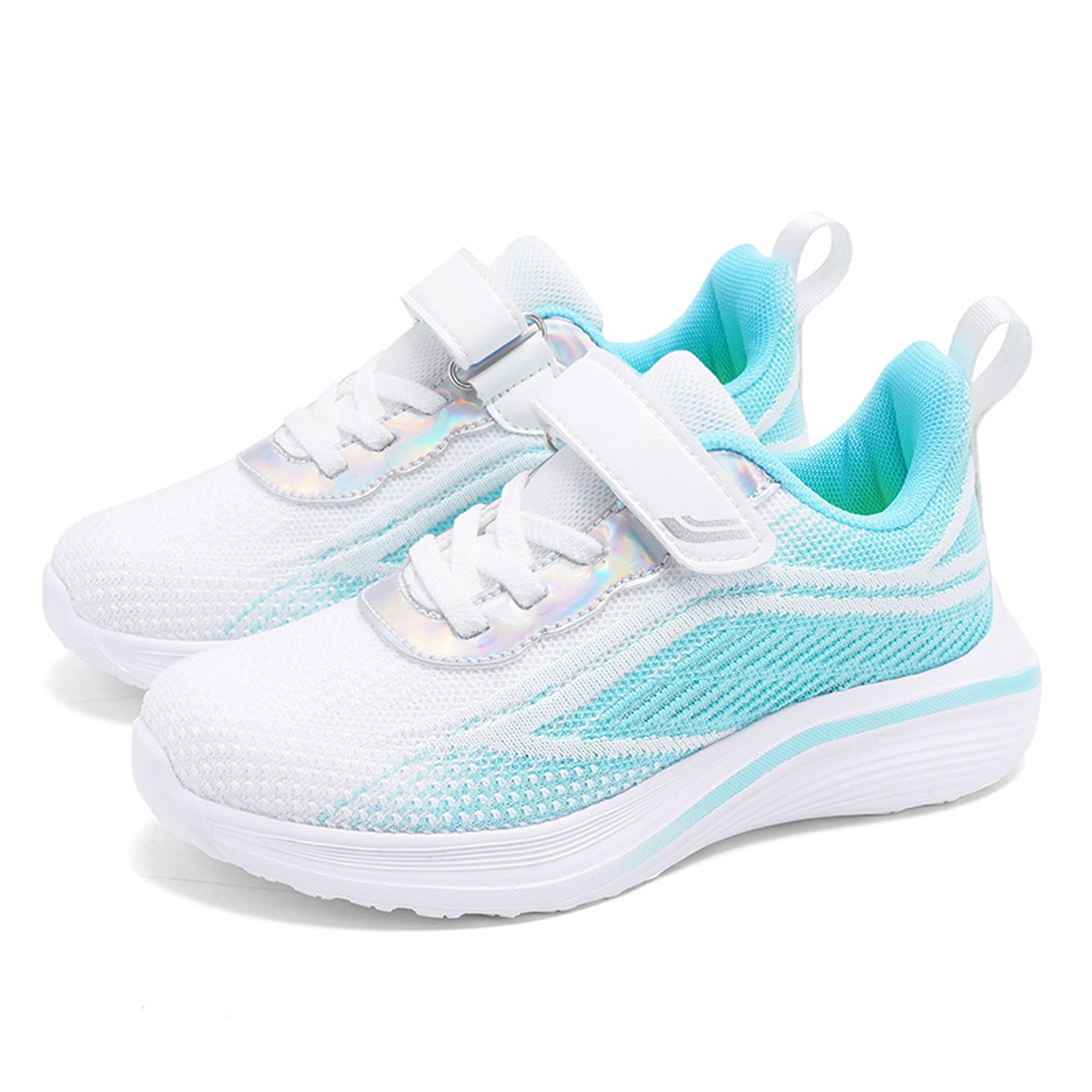 Girls' Athletic Shoes Tennis Shoes Breathable Sneakers (White 2 ...