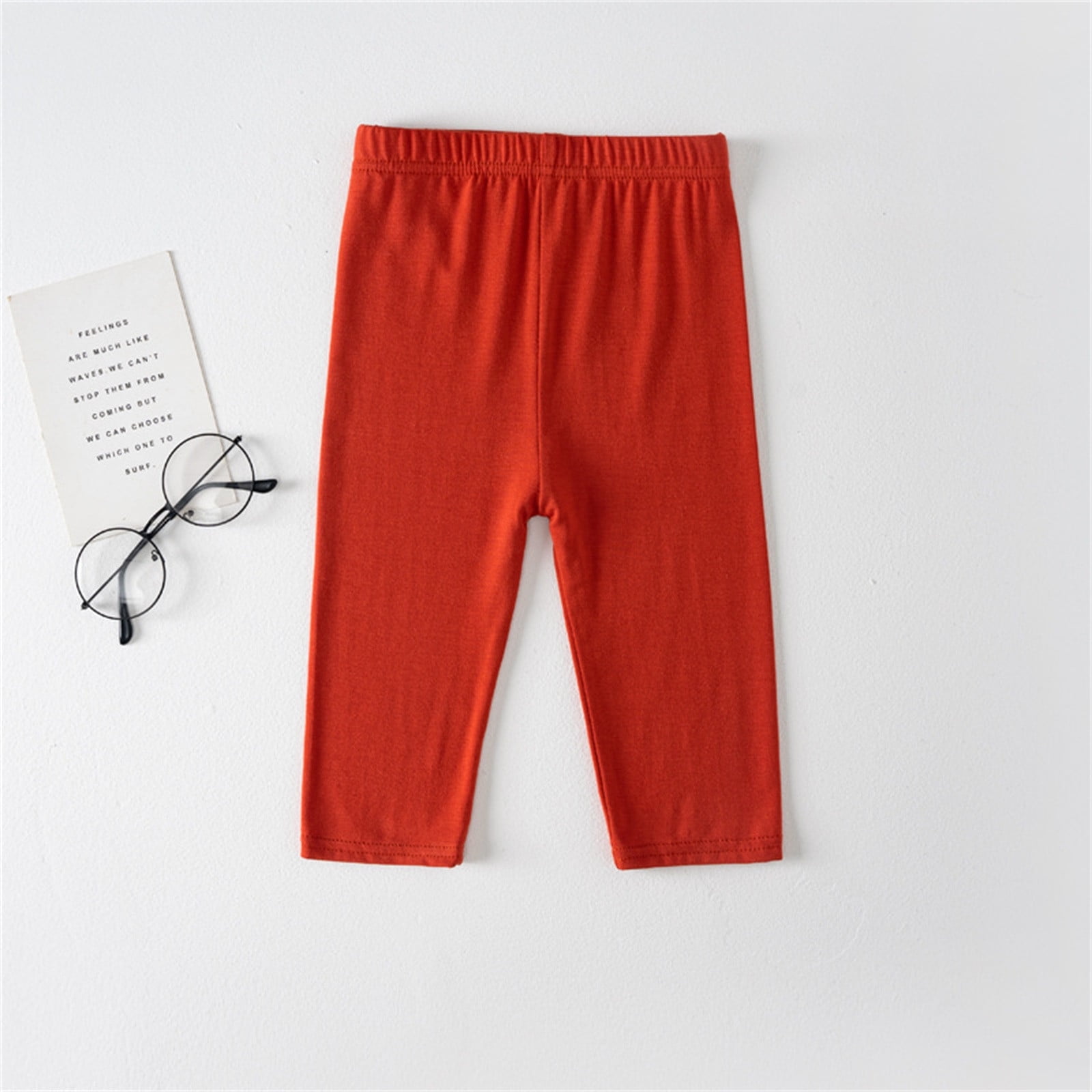 Girls Athletic Shorts Capri Leggings Kids Running Pants Shorts Workout Tights Cropped Pants ...