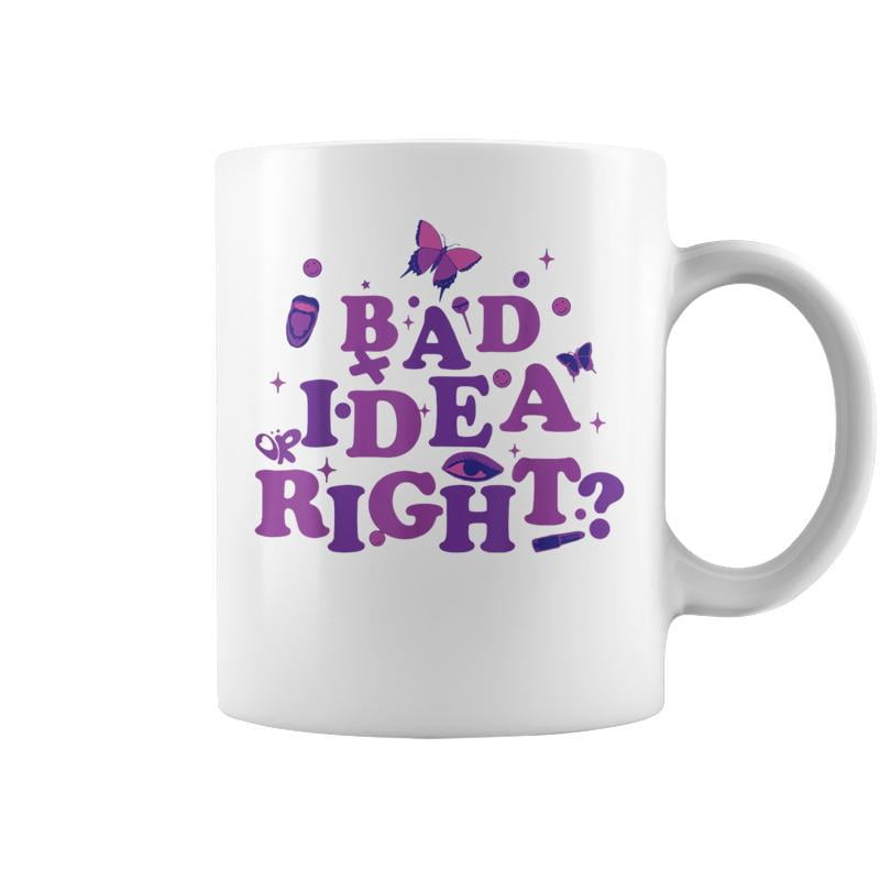 Girls Bad Idea Right Butterflies Sayings Women Coffee Mugs - Walmart.com