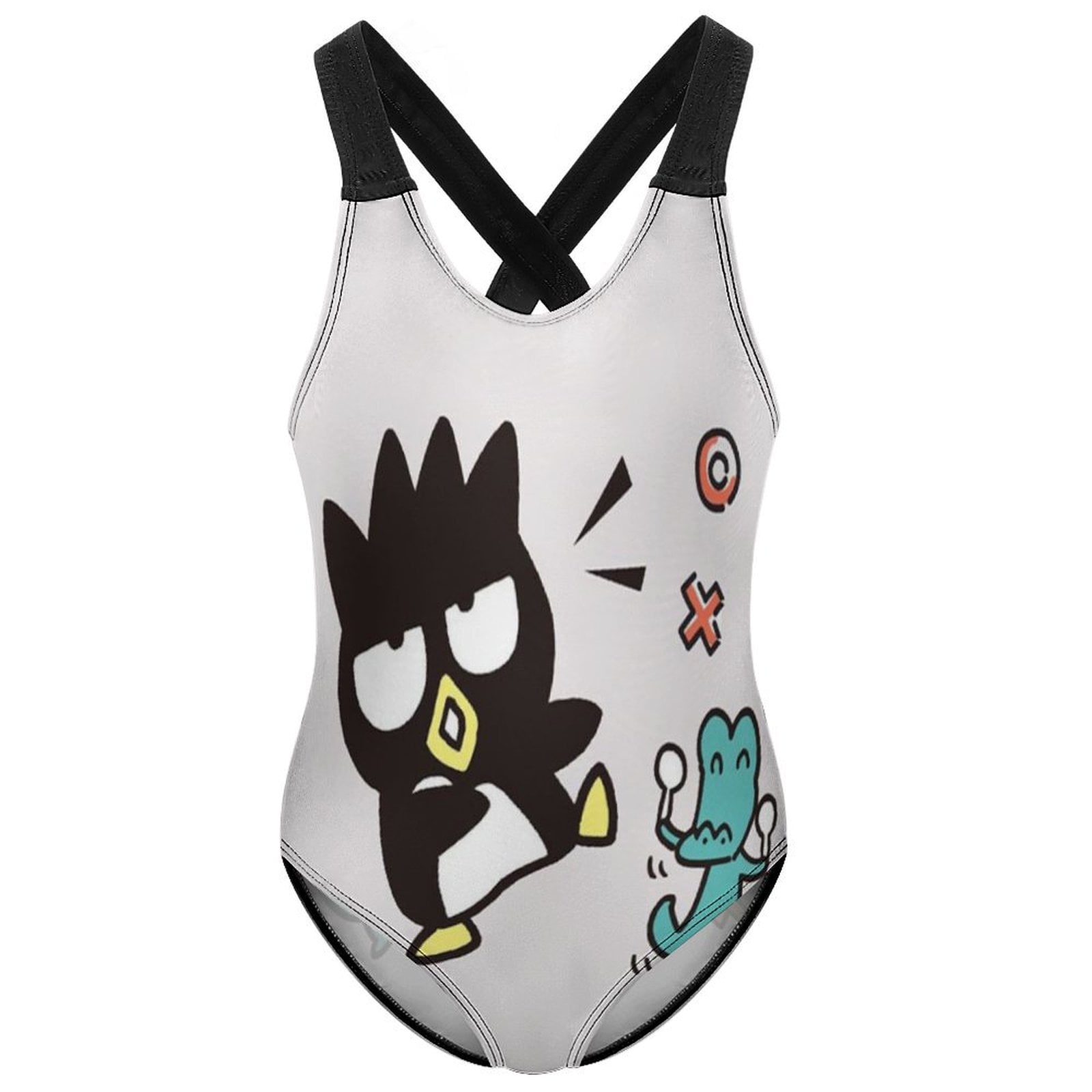 Girls Badtz Maru One Piece Swimsuit Bathing Suit Summer Swimwear ...