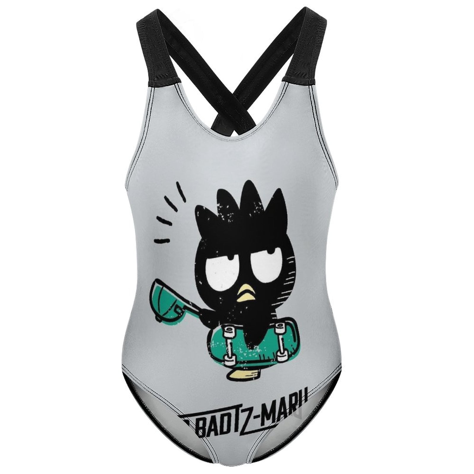 Girls Badtz Maru One Piece Swimsuit Bathing Suit Summer Swimwear ...
