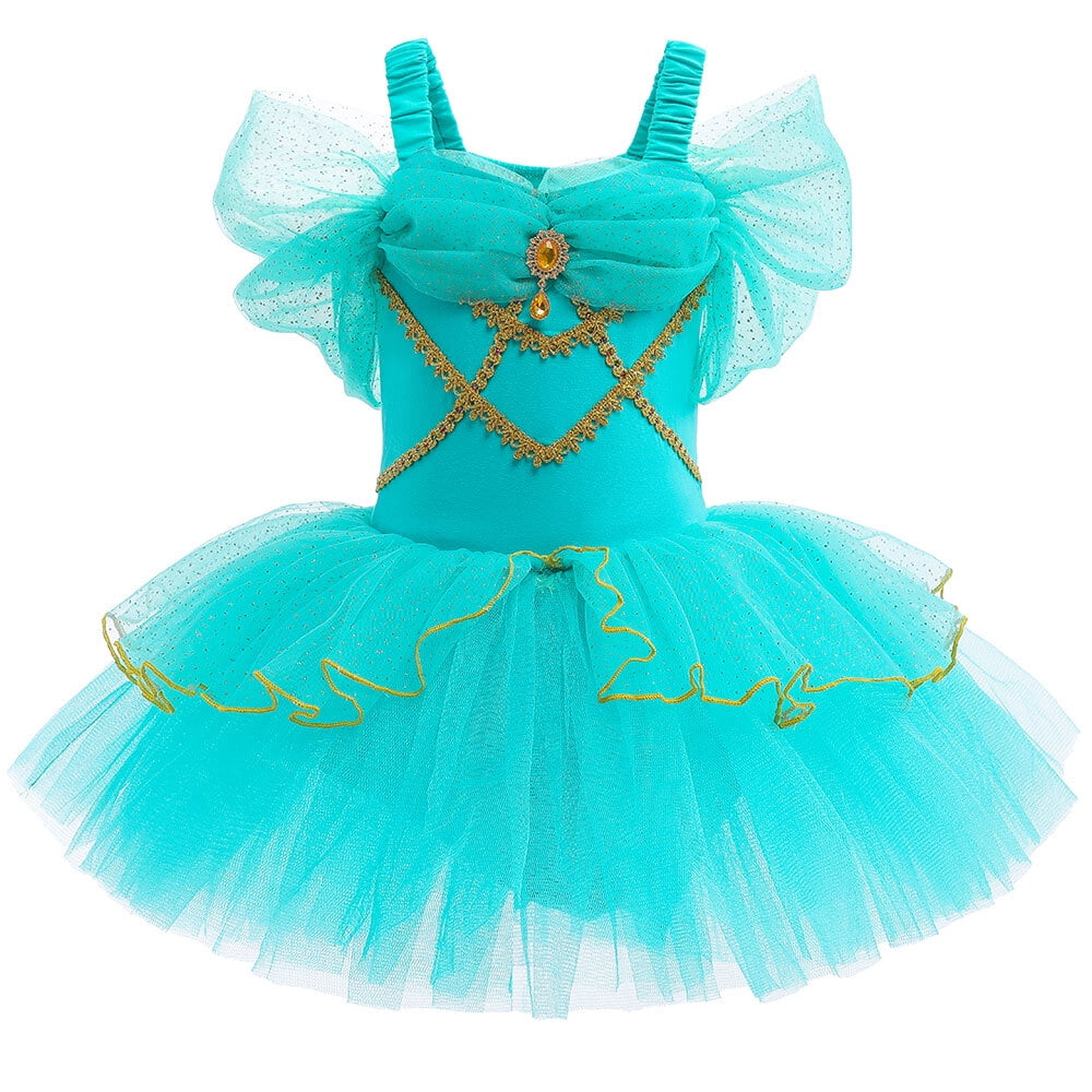 Girls Ballet Leotards Tutu Princess Dress Ballerina Outfits Party Tulle ...