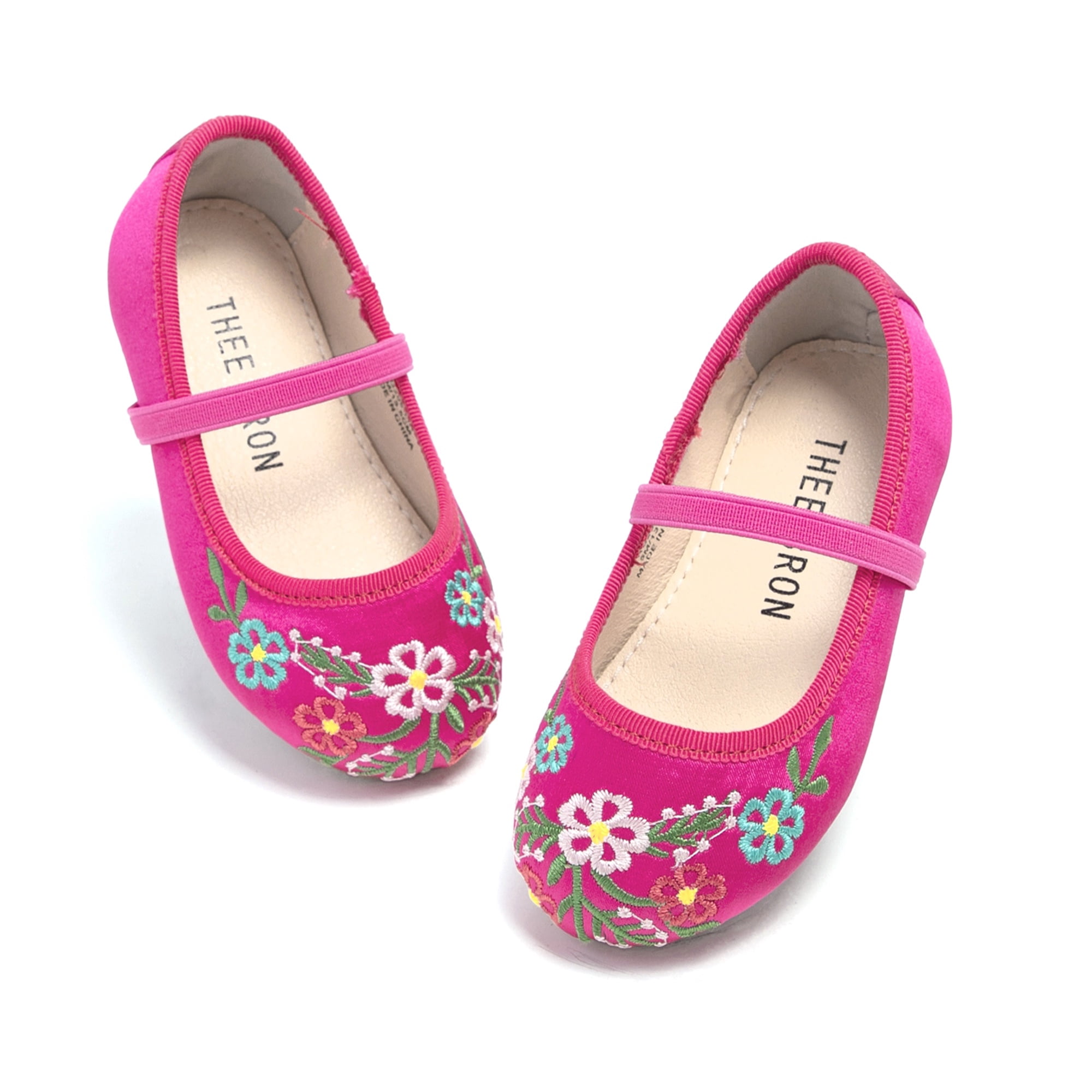 Girls Ballet Mary Jane Flats Toddler Kids Flower Girls Party Dress ...