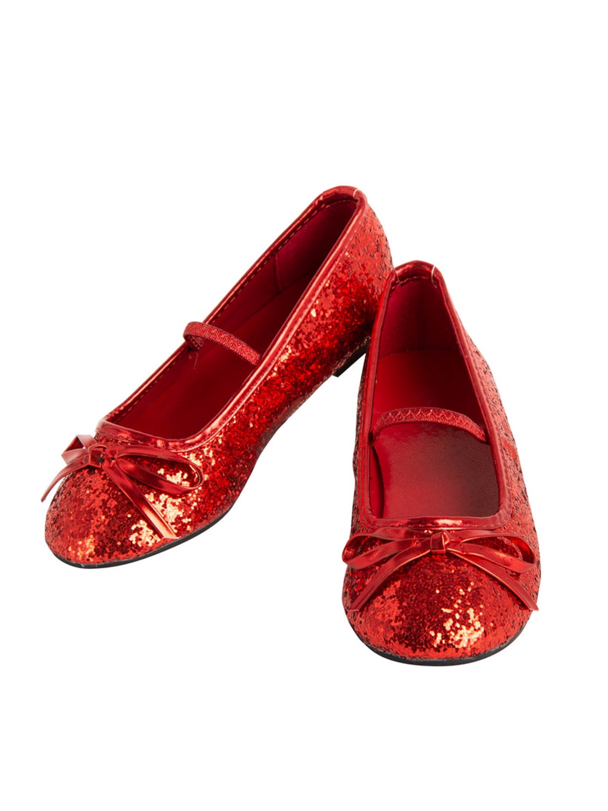 Rubies Glitter Red Costume Ballet Shoes for Kids, Girls size 11/12 ...