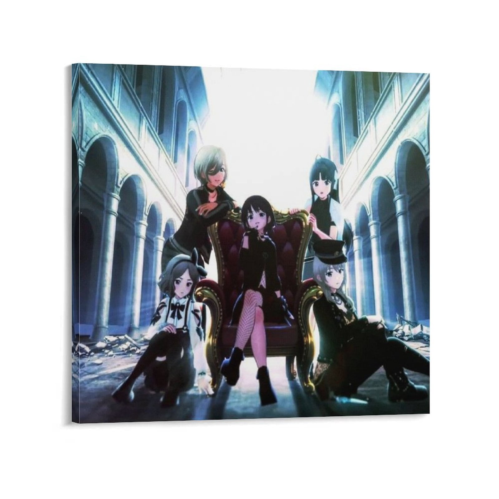 Girls Band Cry Anime Poster (16) Painting On Canvas Wall Art Poster ...