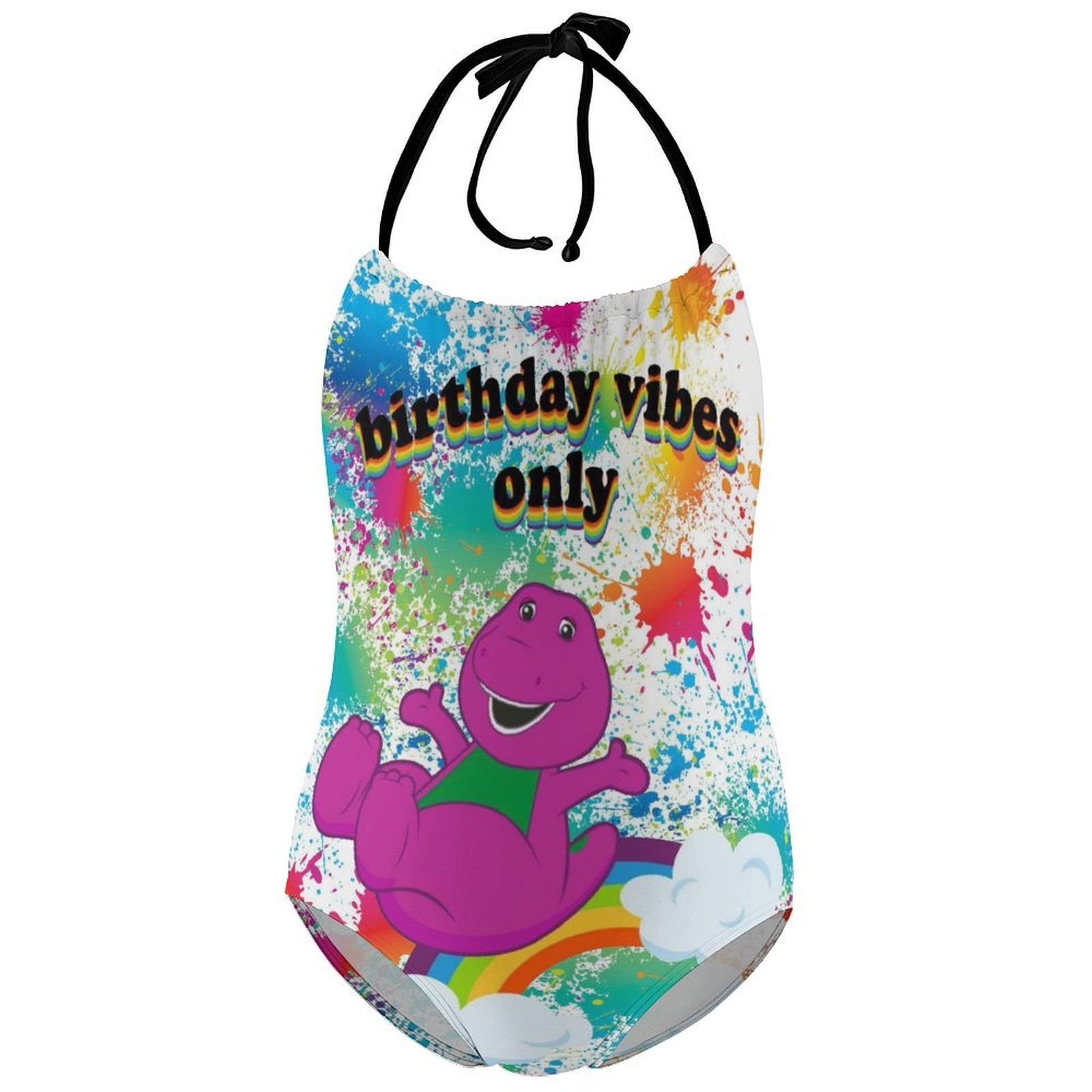 Girls Barney And Friends One Piece Halter Swimsuits Bathing Suit for ...