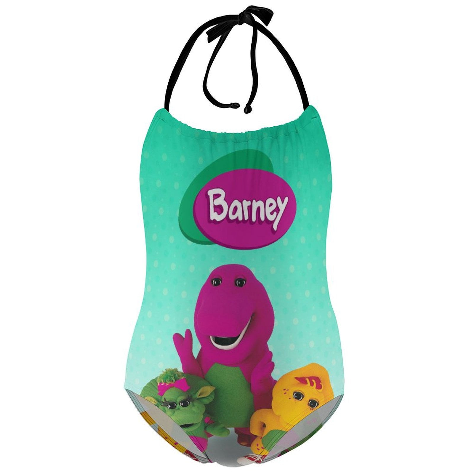 Girls Barney And Friends One Piece Halter Swimsuits Bathing Suit for ...