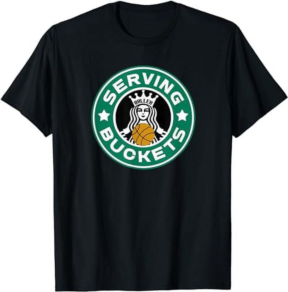 Girls Basketball Funny Logo Serving Buckets Great Teen T-Shirt ...