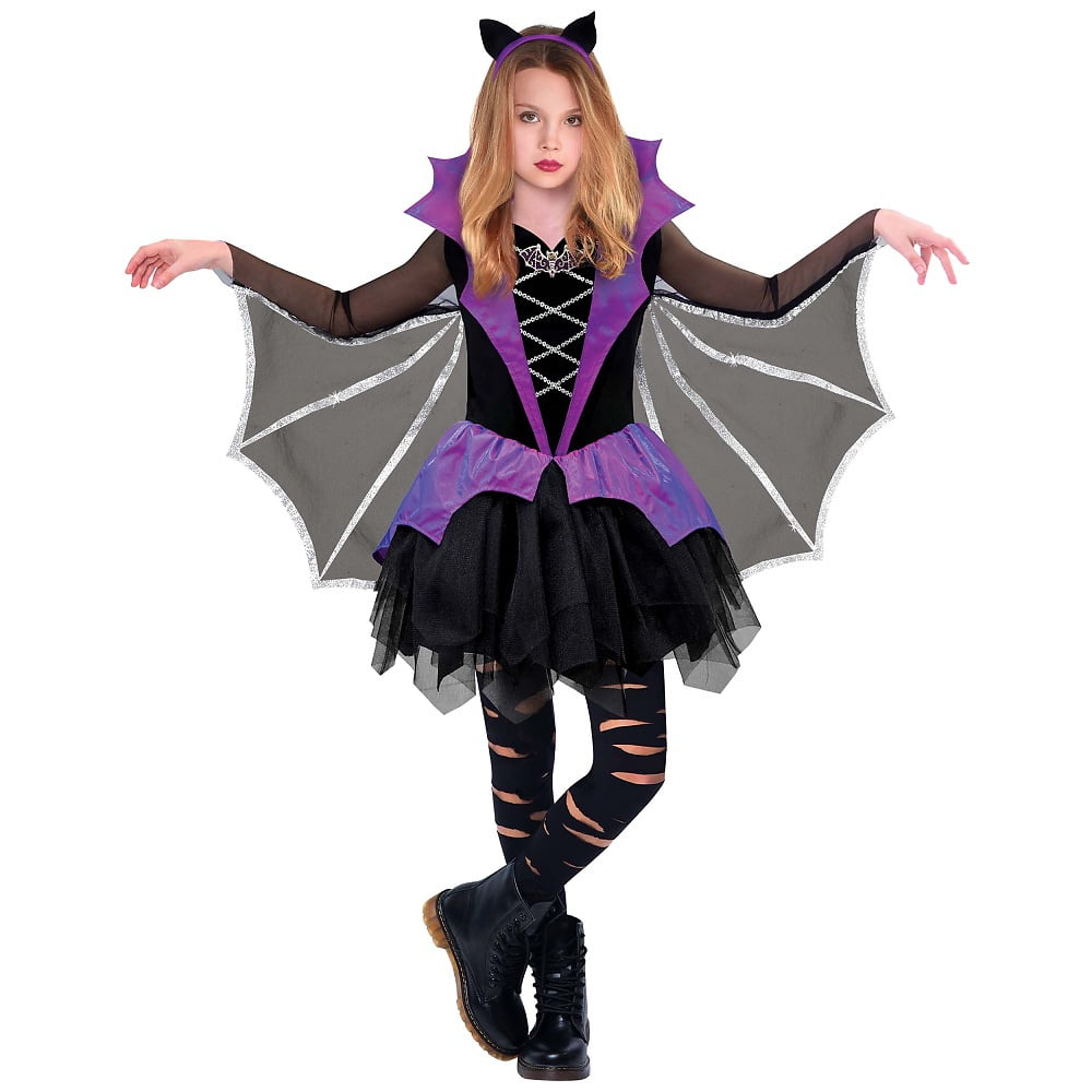 Girls Bat Costume, Large 12-14- 2 pcs. - Walmart.com