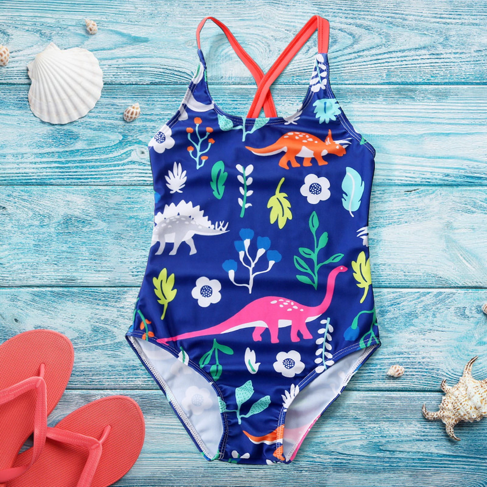 Girls Bathing Suit 1 Piece Girls Swim Suits with Floral Embroidered ...