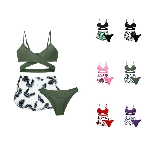 Girls Bathing Suit Bathing Suits for Girls Swimwear for Kids Floral Two ...