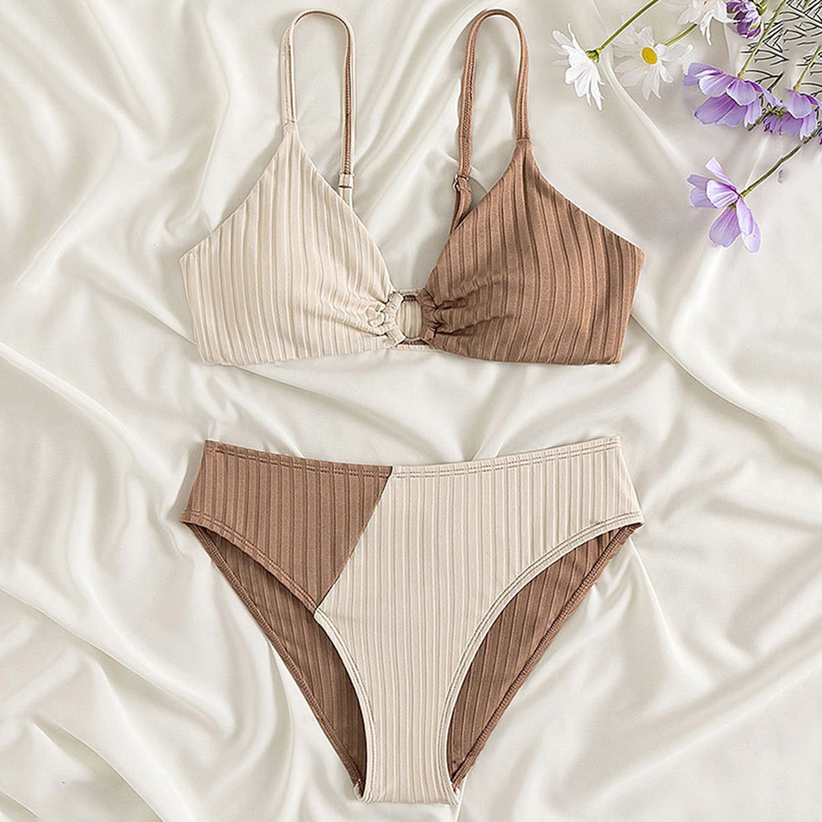 Girls Bathing Suit Plain Color Girls Swimsuit with Shorts Girls' Two ...