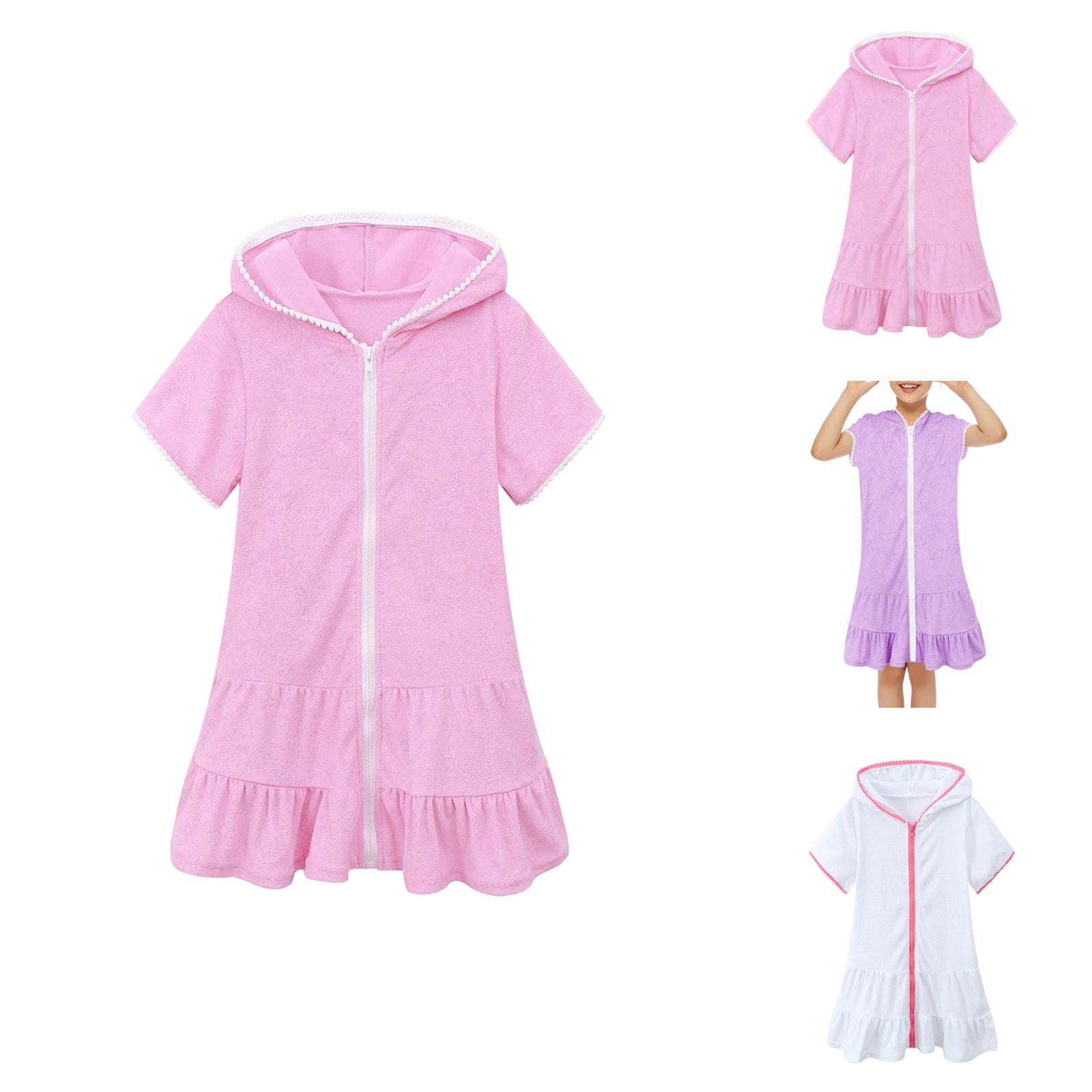 Girls Bathing Suit Cover Up Girls Sundress Girls Swim Cover Up Hooded ...