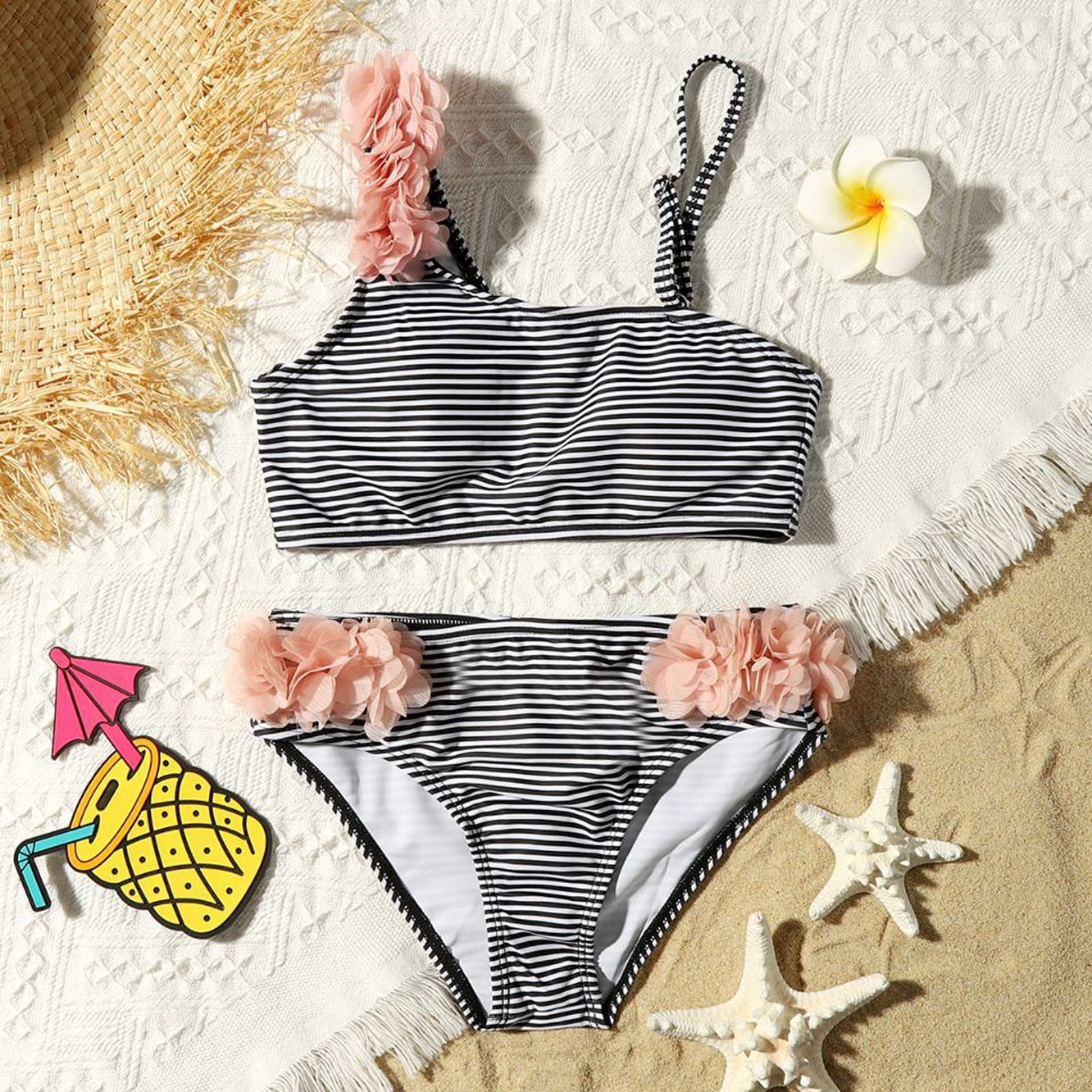 Girls Bathing Suit Girls Swimsuit with Shorts Teen Girl Bathing Suits 2 ...