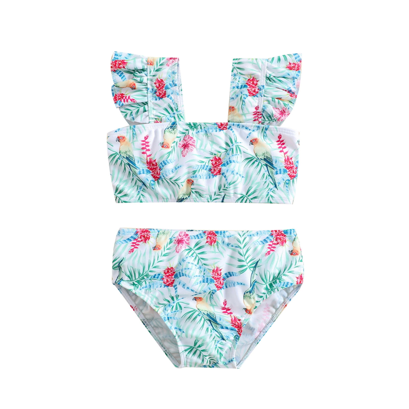 Girls Bathing Suit Spring Summer Strawberry Print Sleeveless Beach ...