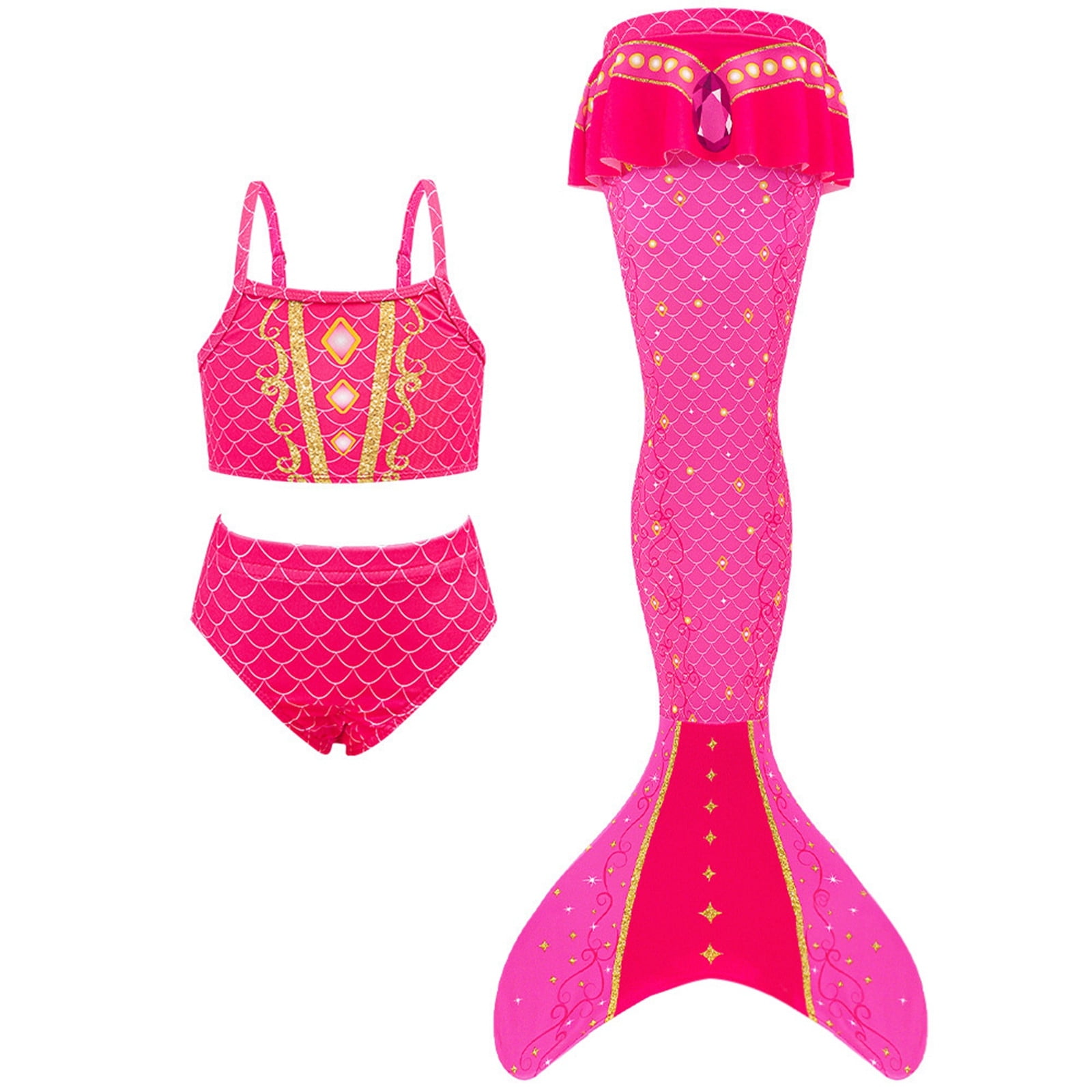 Girls Bathing Suits Children Bathing Suit Girls Bikini Split Swimsuit 3 ...
