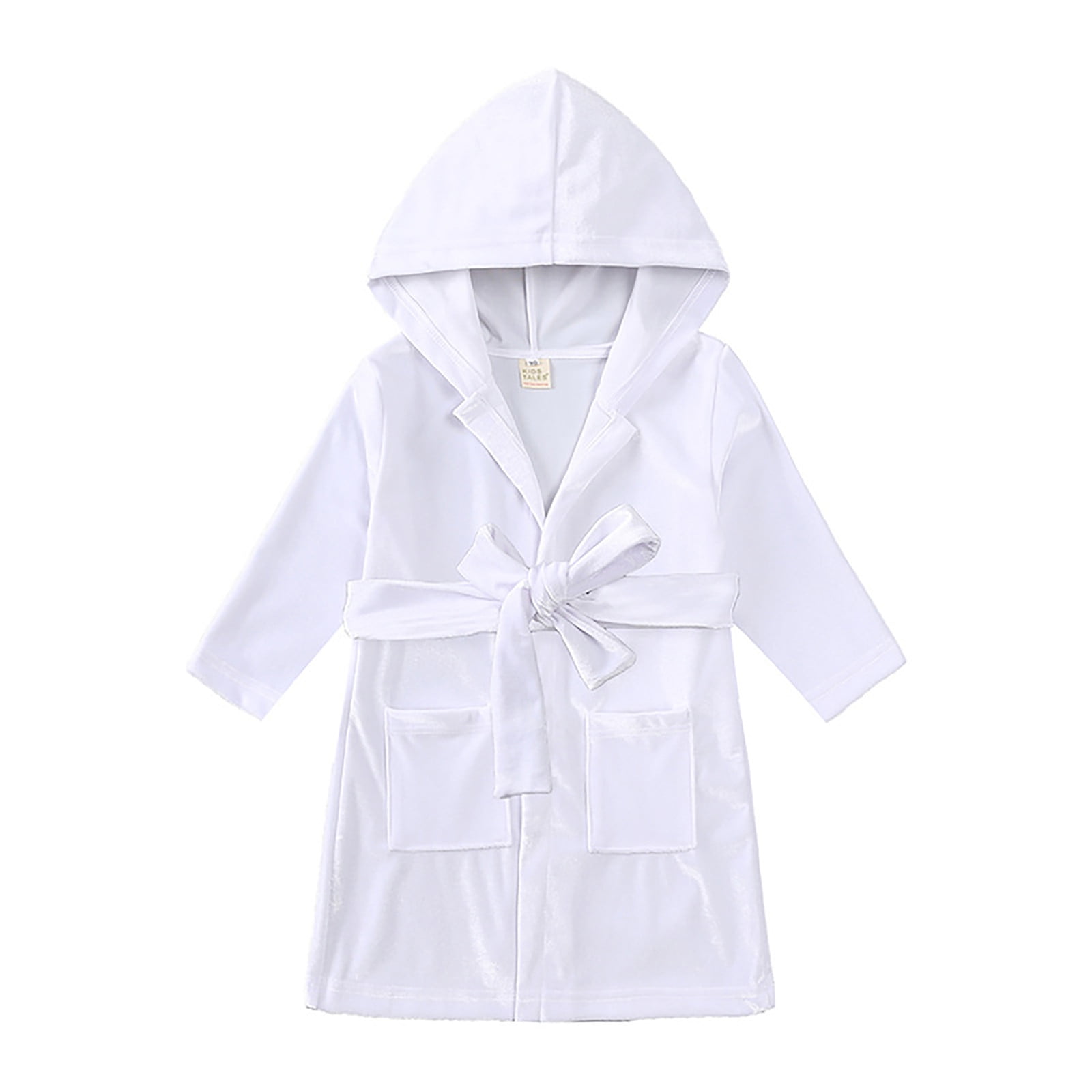 Girls Bathrobe Toddler Girls Boys Long Sleeve Bathrobe Velvet ...