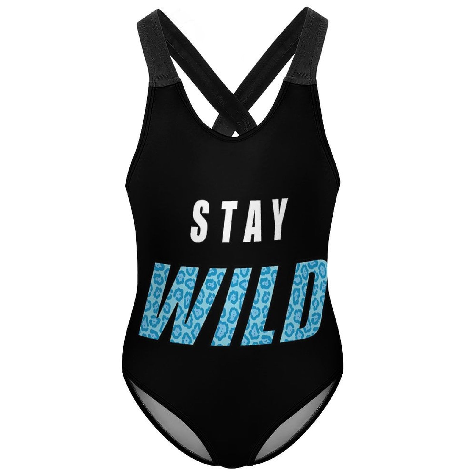 Girls Ben Aze1 Art Stay Leopard Wild One Piece Swimsuits Bathing Suits ...