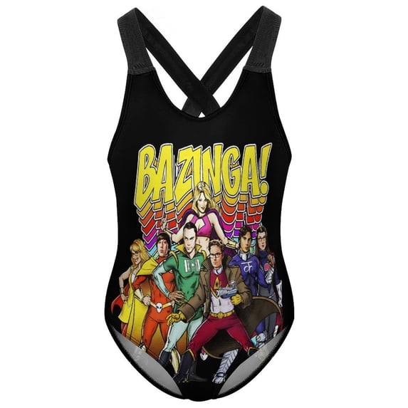 Girls Big Small B-ang The-0r One Piece Swimsuits Quick Dry Swimwear ...